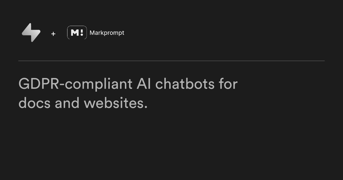 GDPR-compliant AI chatbots for docs and websites.